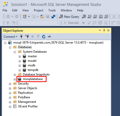 Connecting to SQL Server Using SSMS · GitBook